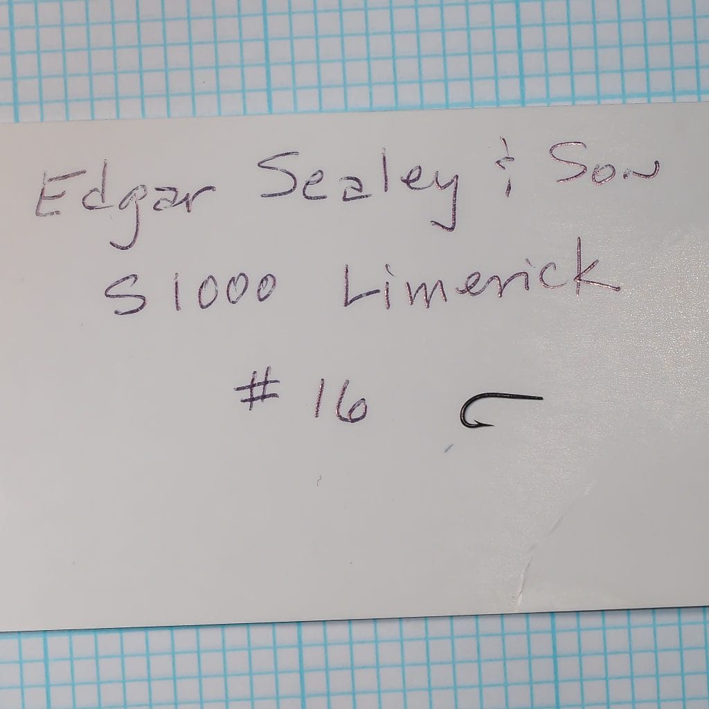 Edgar Sealey S 1000 — Redditch Blind-Eye Limerick Hook Reference ...
