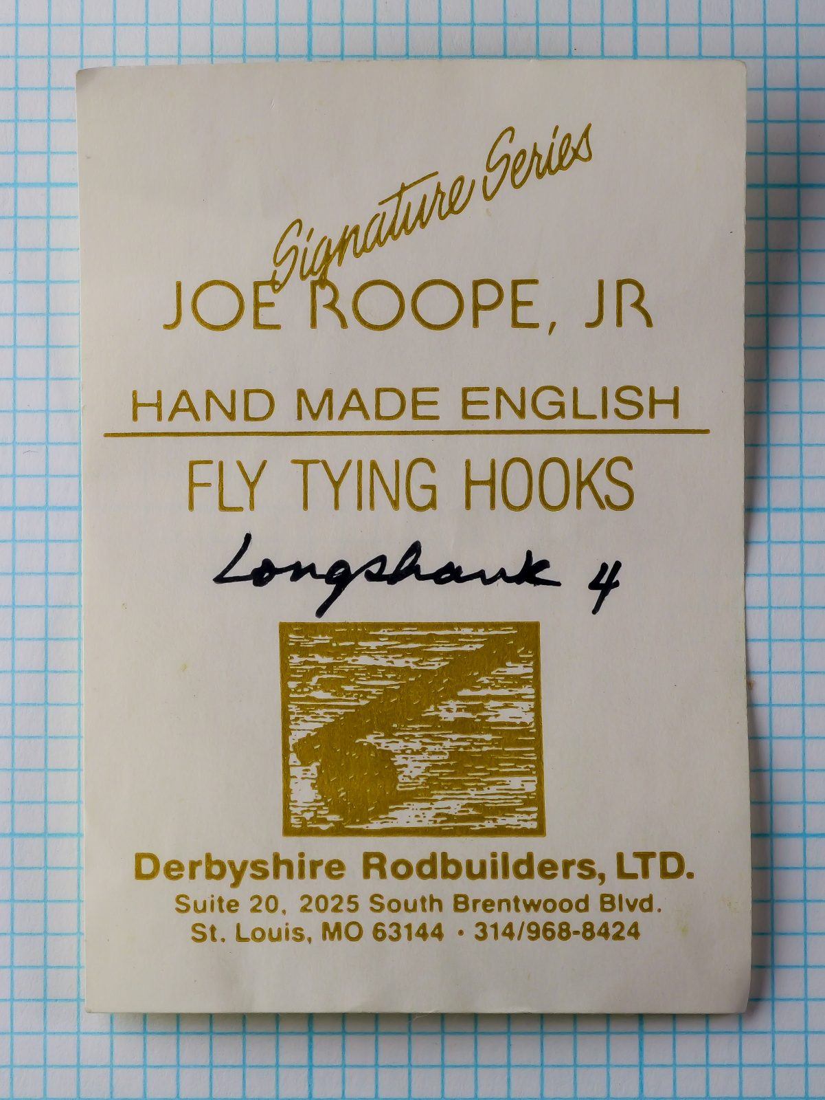 Joe Roope Jr. Signature Longshank — Vintage Fly Hook Reference ...