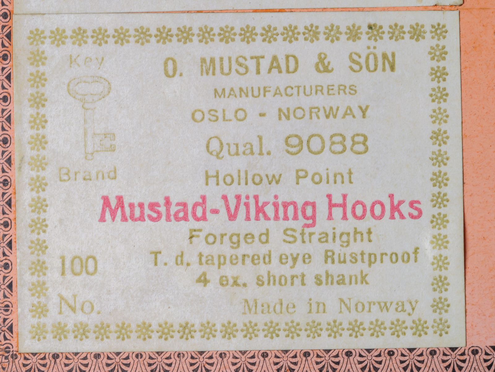 Mustad 9088 Viking Hooks — Mustad Hook Reference | garrenwood.com