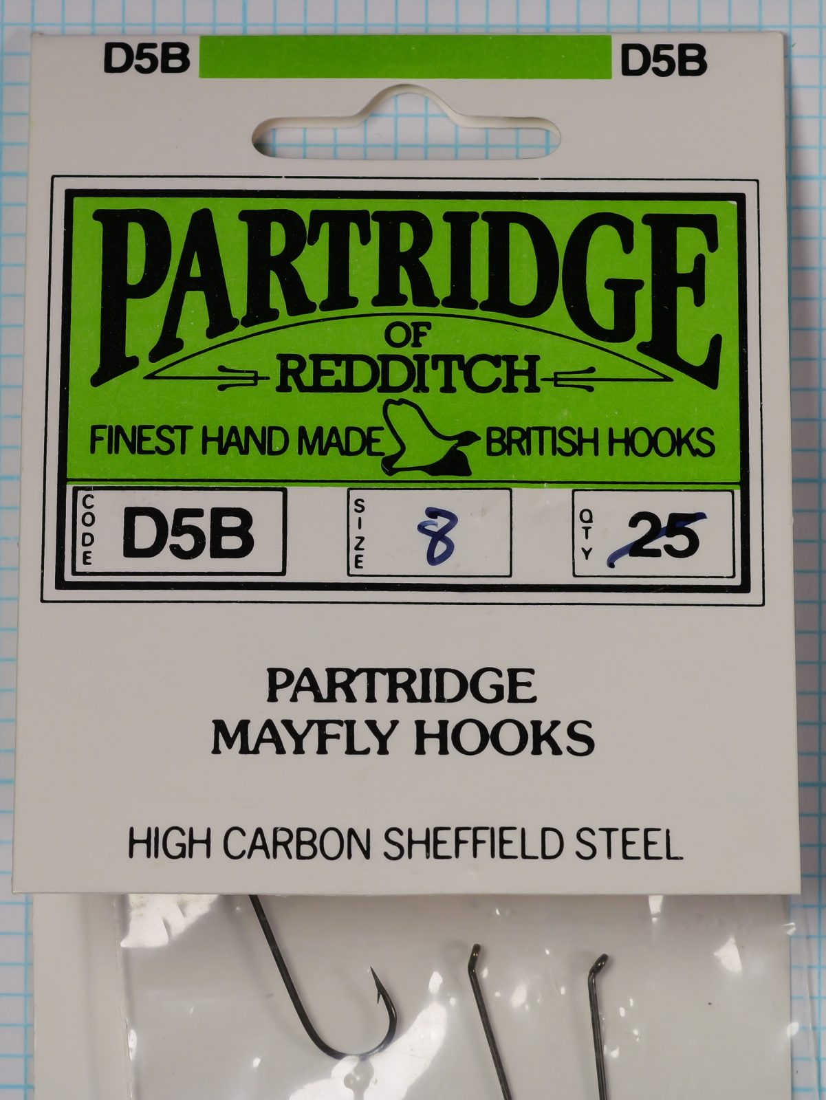 Partridge D5B Mayfly — Redditch Hook Reference | garrenwood.com