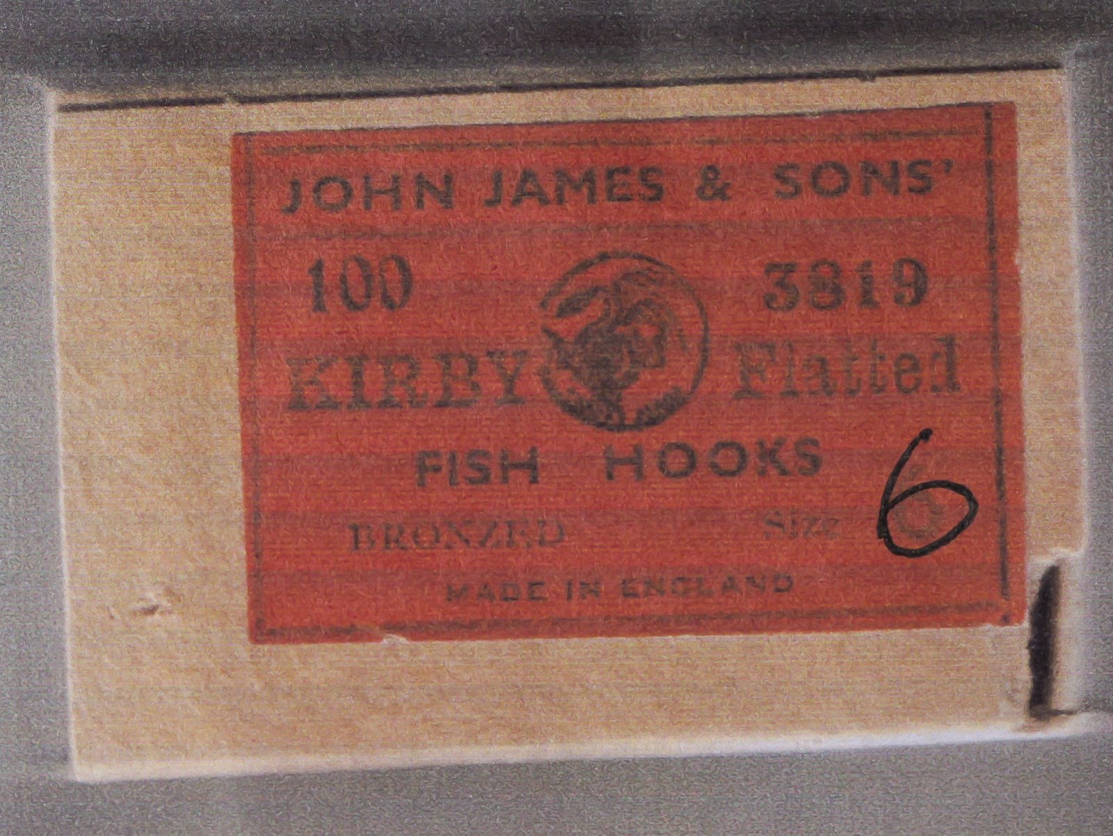 John James & Sons 3819 Kirby Flatted — Redditch Hook Reference ...