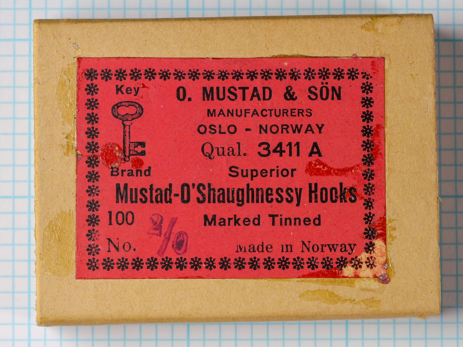 Mustad 3411A Blind Eye O'Shaughnessy — Mustad Hook Reference
